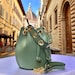 Handmade Italian Leather Bucket Bag: Elegant Tote From Florence, Mint ...