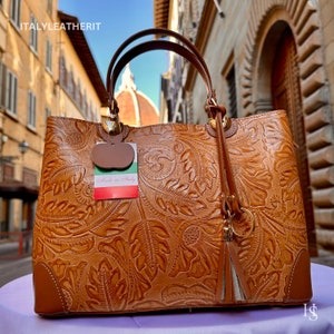 Italian Handmade Leather Bags for Woman Tote From Florence, Made in ...