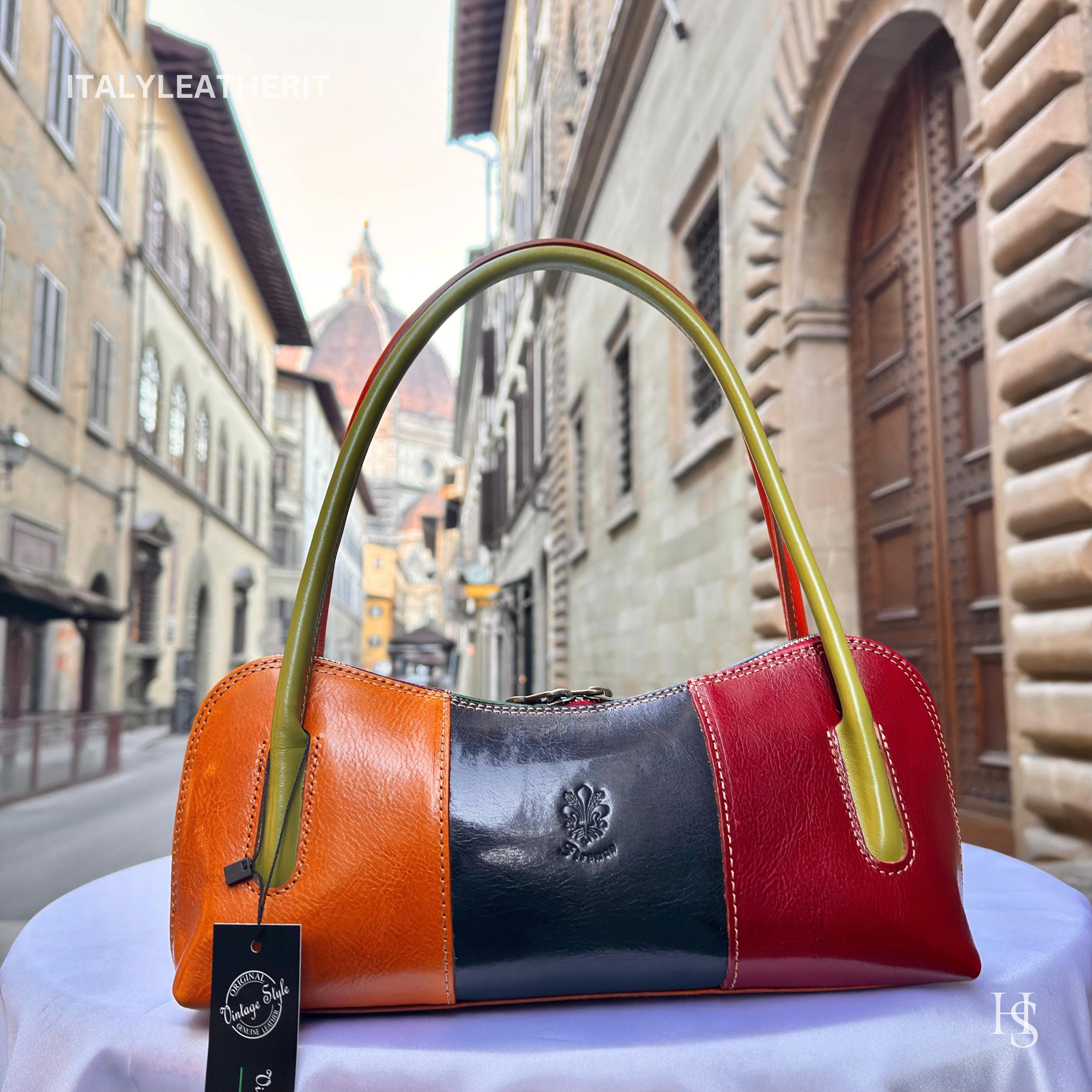 Italian Handmade Leather Tote Bag for Women, Florence Shoulder Bag ...