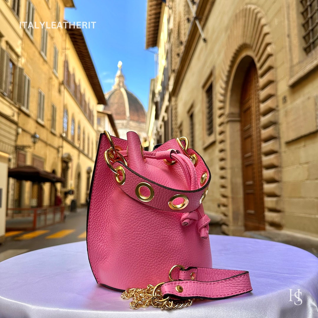 Handmade Italian Leather Bucket Bag: Elegant Florence Tote - Etsy