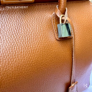 Italian Handmade Leather Bags for Women, Elegant Leather Tote With Lock ...