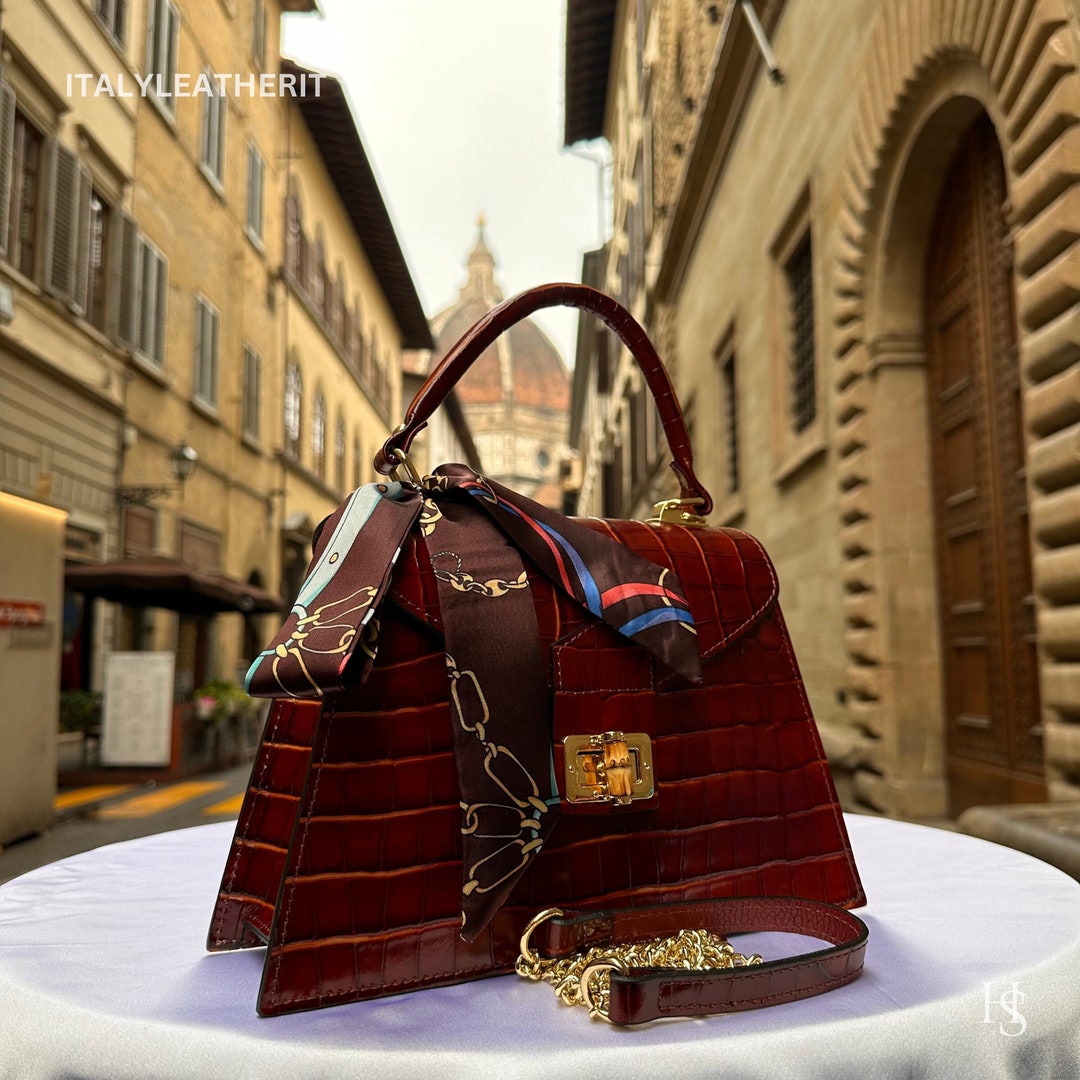 Italian Handmade Leather Bags for Woman , Elegant Leather Tote From ...