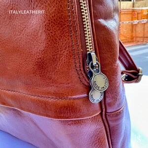 Italian Handmade Leather Backpack Unisex Ll Genuine Leather Made in ...