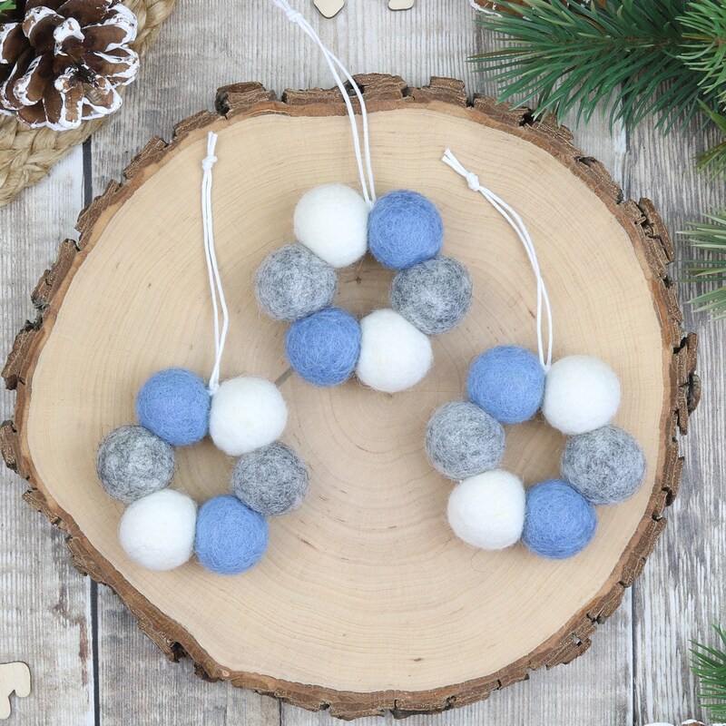 Felt Ball Wreath - Etsy