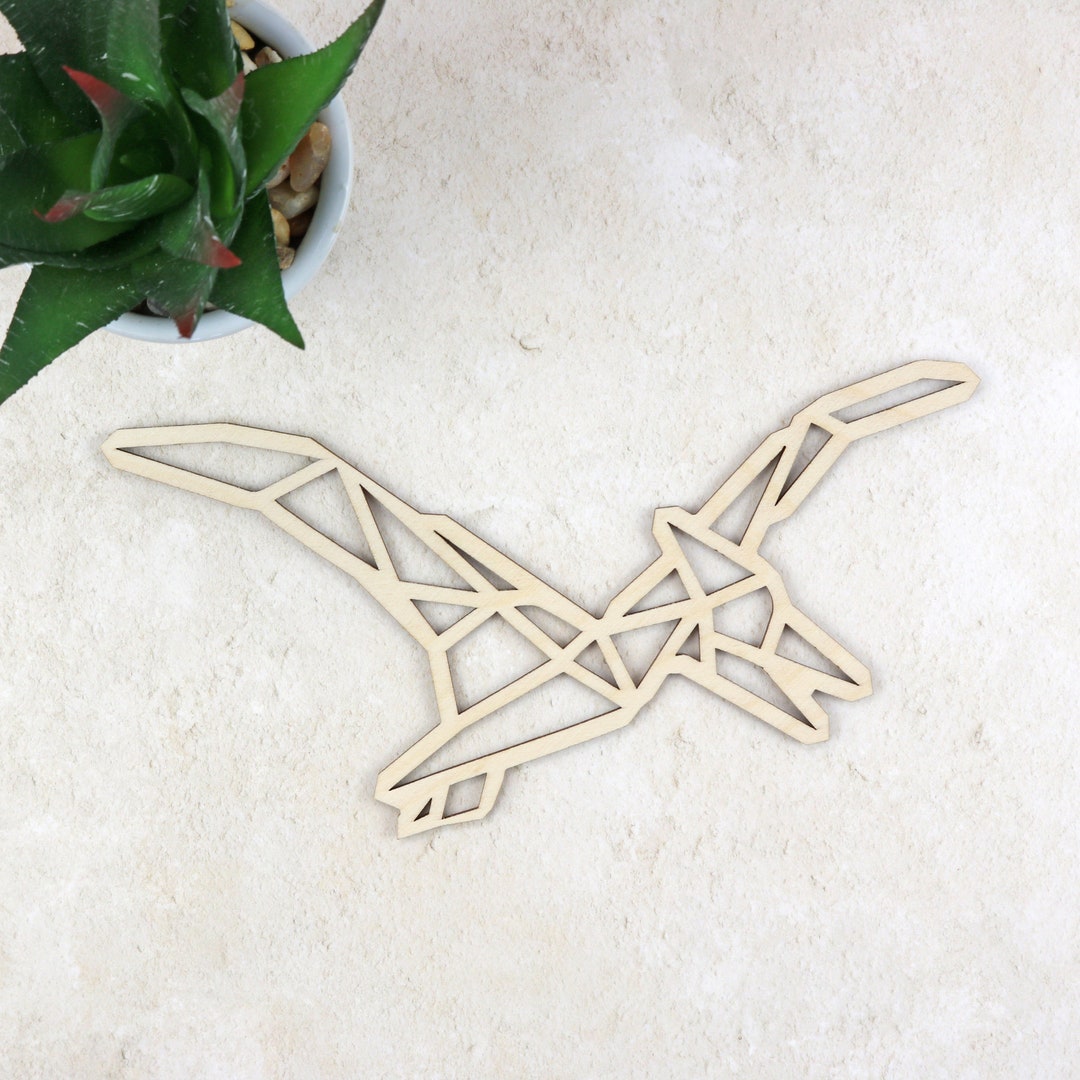 Geometric Pterodactyl Shape Geometric Dinosaur Decor - Etsy
