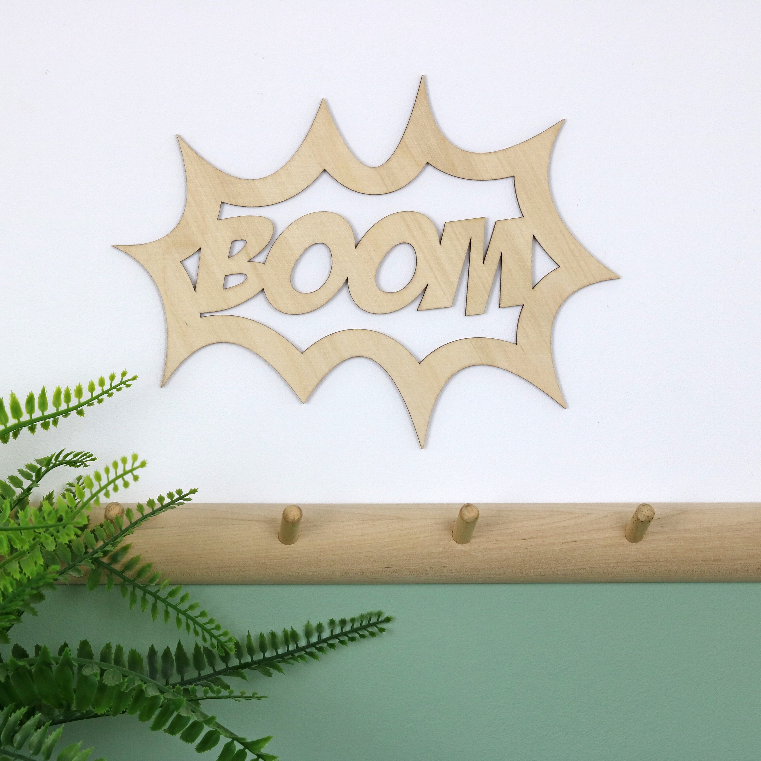 Wooden BOOM Sign Retro Comic Book Sign Superhero Nursery - Etsy UK
