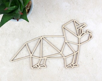 Geometric Stegosaurus Shape Geometric Dinosaur Decor Dinosaur Home ...