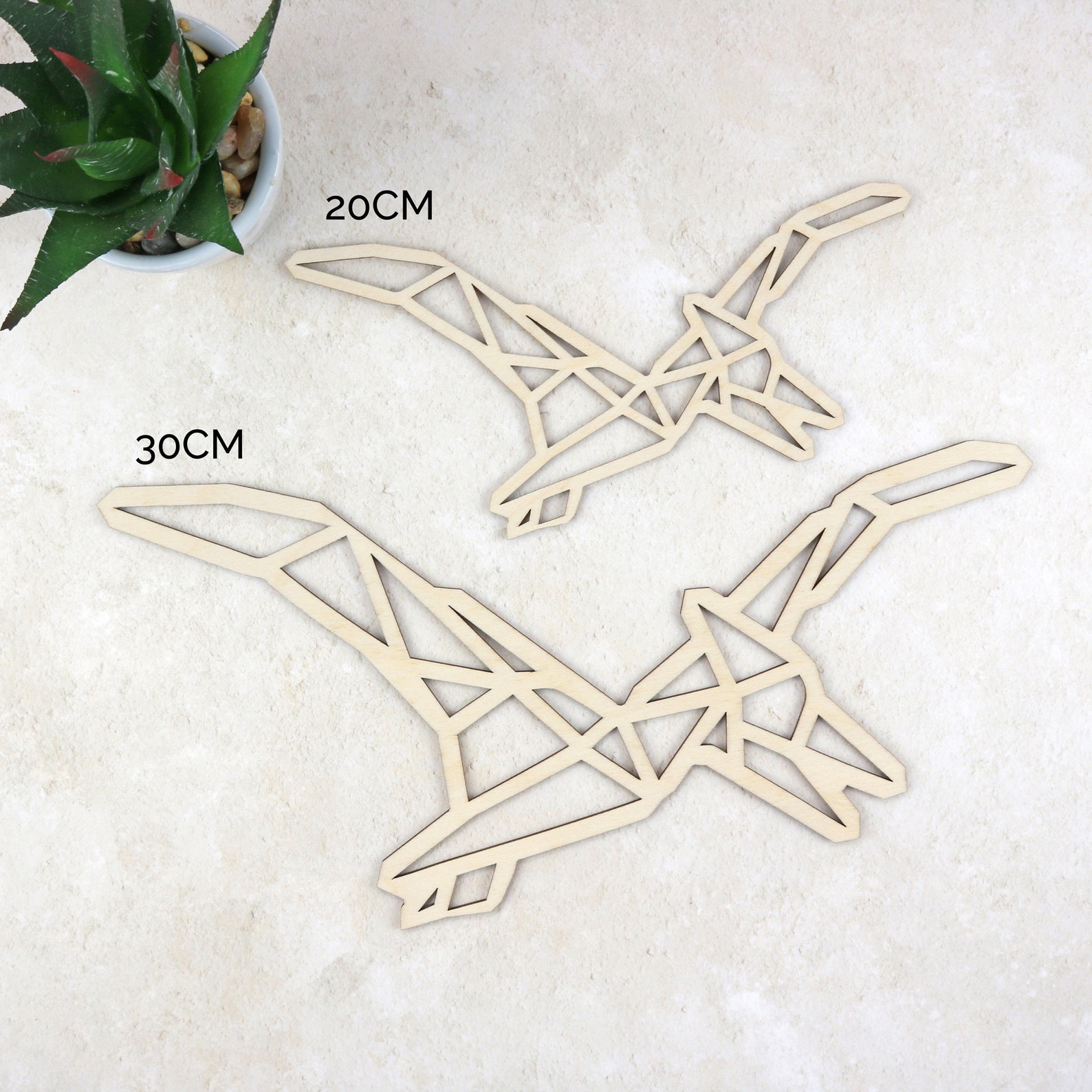 Geometric Pterodactyl Shape Geometric Dinosaur Decor | Etsy