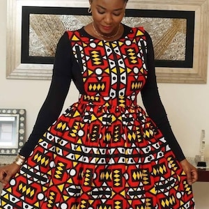 Pelumi African Print Pinafore / African Print Dress / African - Etsy