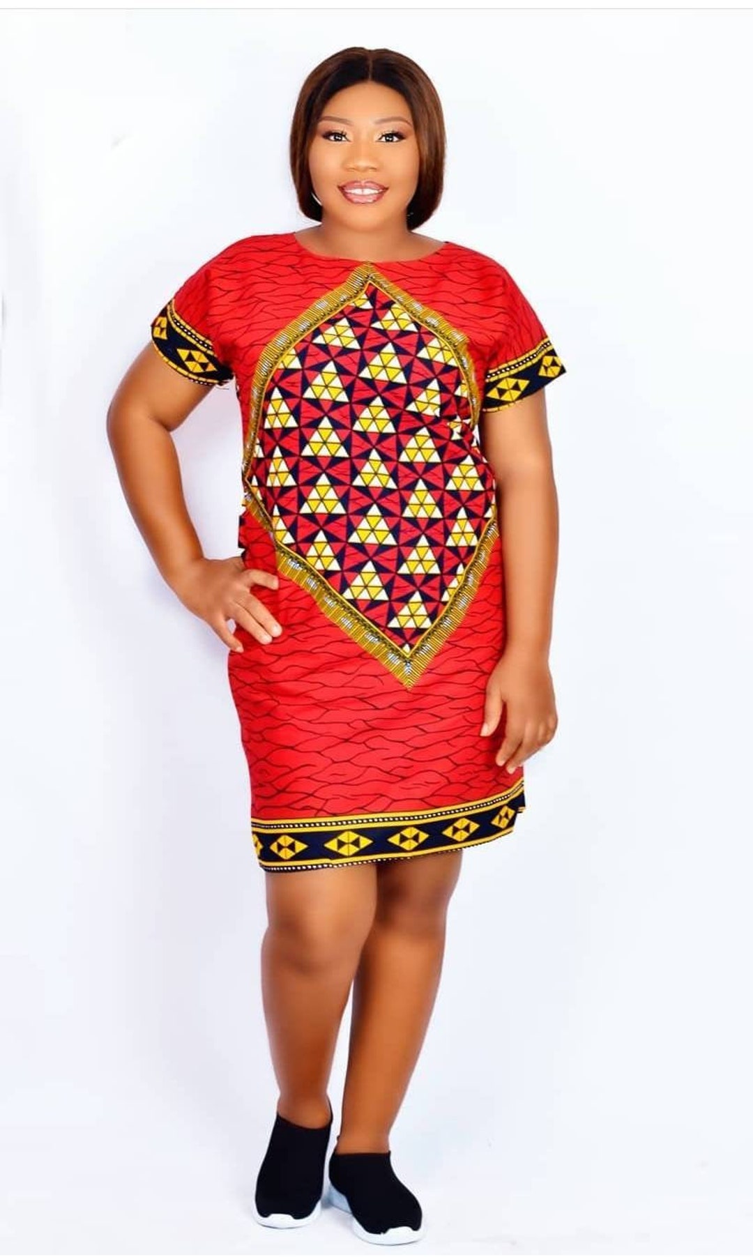 Oyinda African Print Dress / African Shift Dress for Women - Etsy