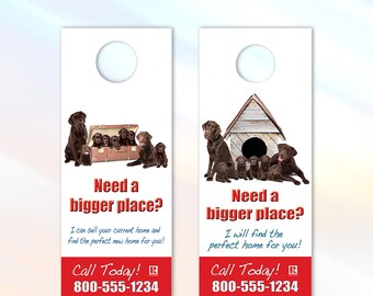 Beagle - Real Estate Door Hanger - 3.5x8.5 - Door Handle Real Estate ...