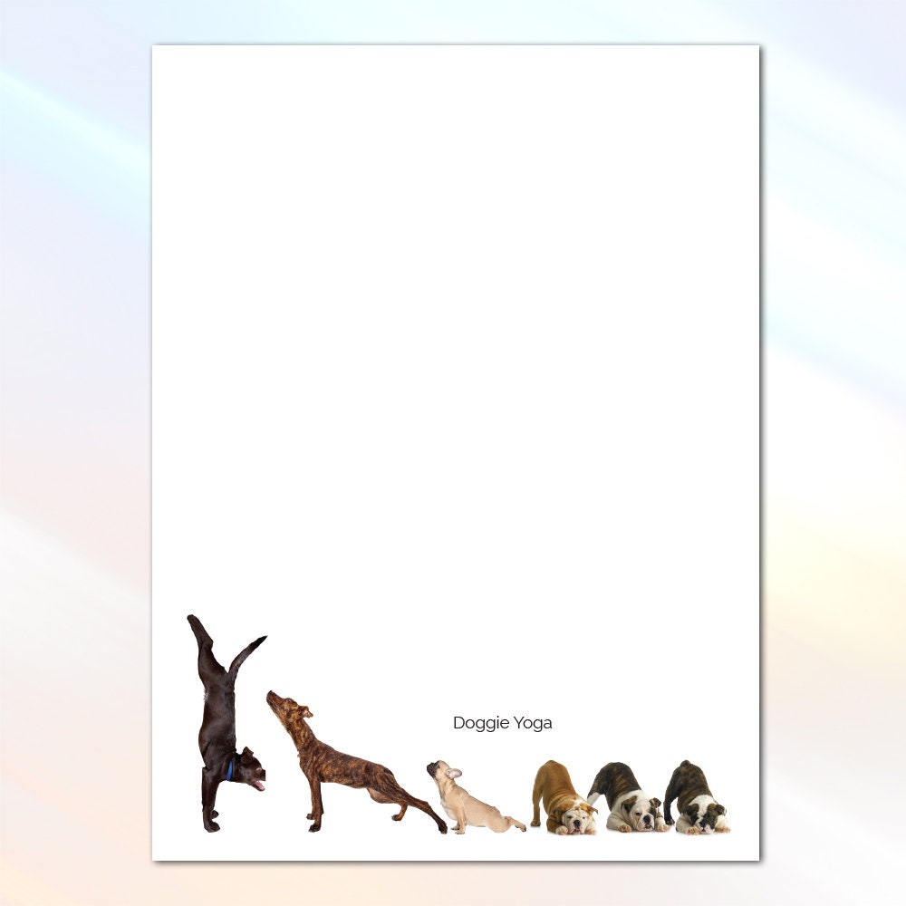 Printable Stationery - Dog Lover Stationery - Dog Stationery - Funny ...