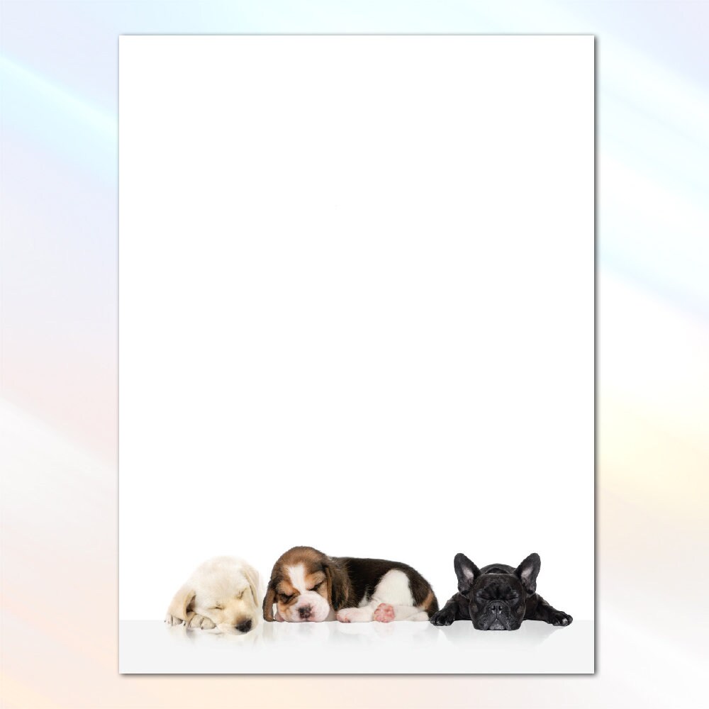 Printable Stationery - Dog Lover Stationery - Dog Stationery - Funny ...