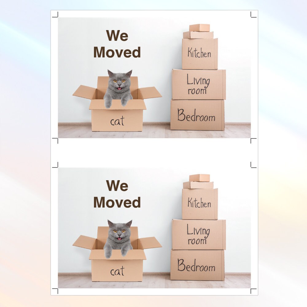 Printable Postcards - Printable Moving Postcards - We Moved Postcards ...
