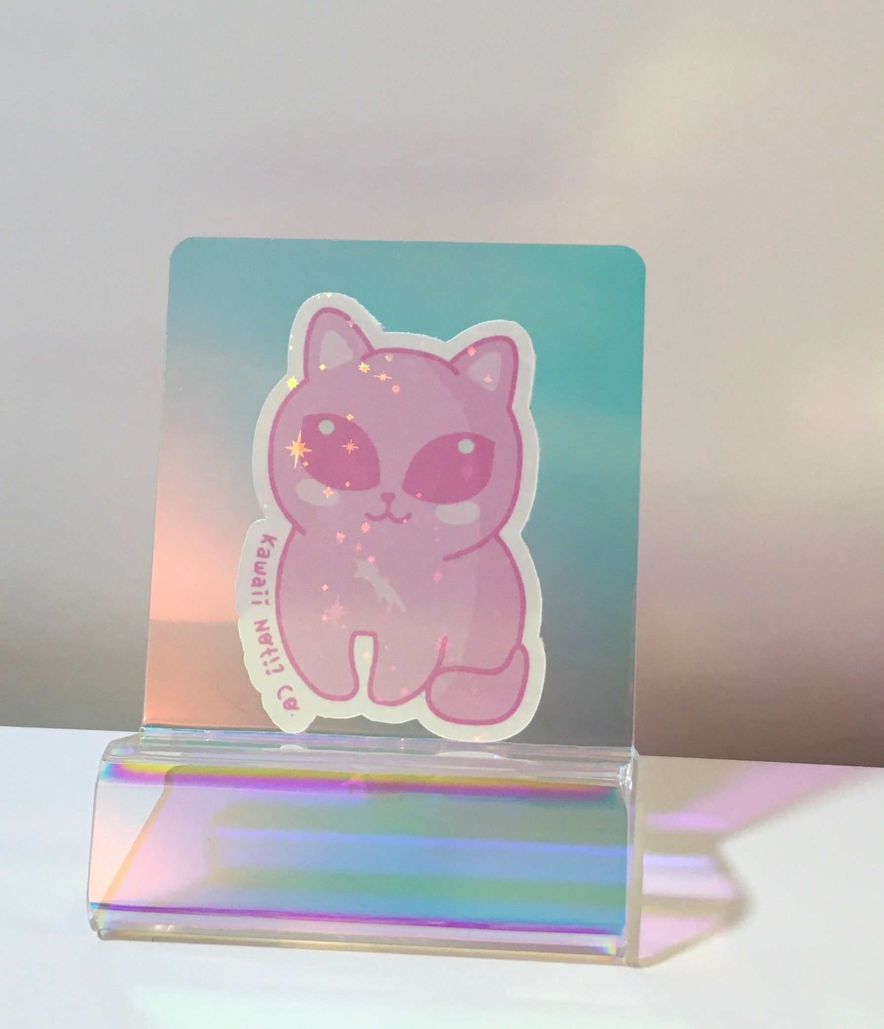 Extrafurrestrials Cute Kawaii Aesthetic Cat Alien Stickers - Etsy