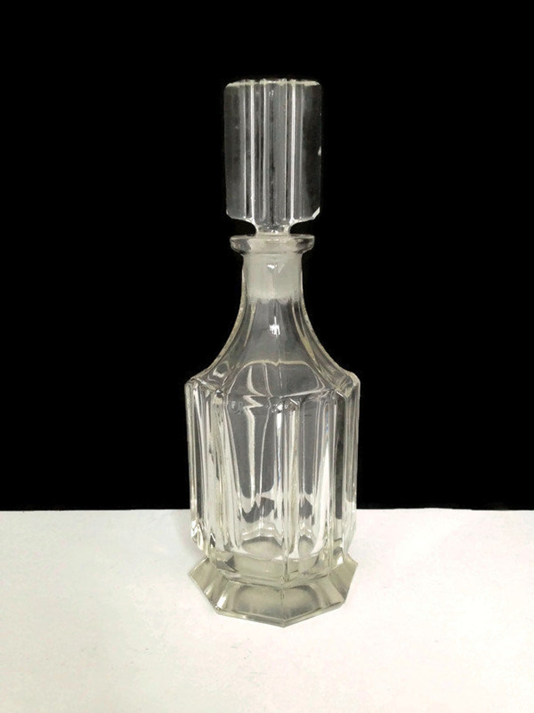 Vintage Glass Perfume Flakon Art Deco - Etsy
