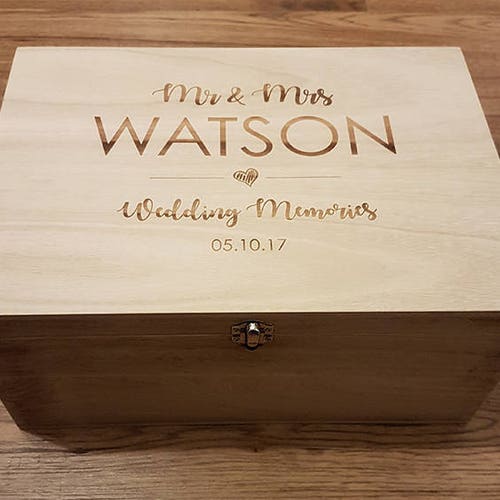 Personalised Wedding Memories Gift Keepsake Box - Etsy