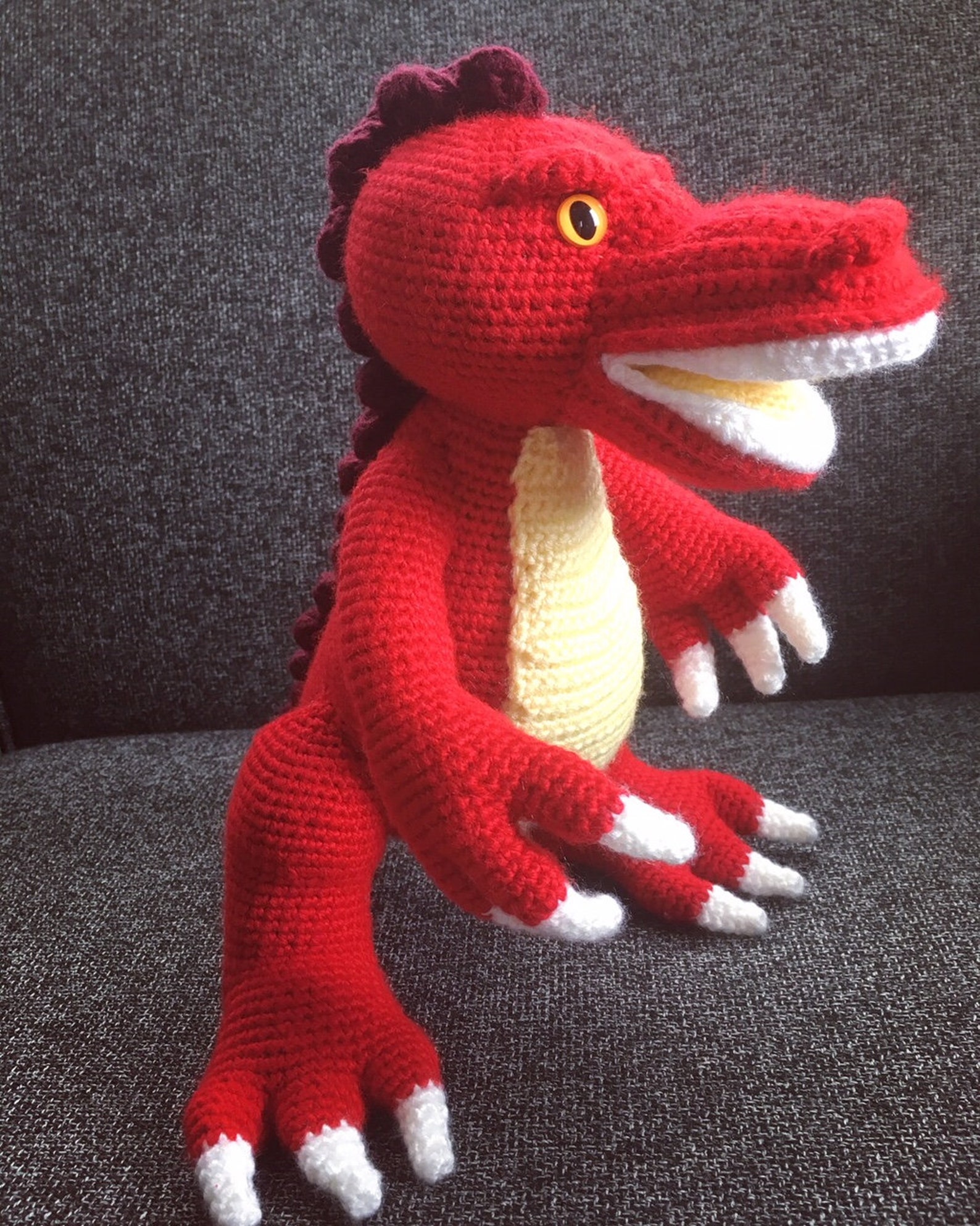T-Rex crochet pattern tutorial | Etsy