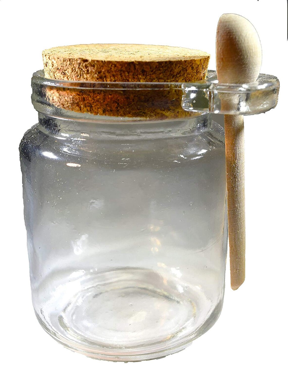 Premium 8oz Reusable Chefs Glass Spice / Salt Jar With Wooden Spoon - Etsy
