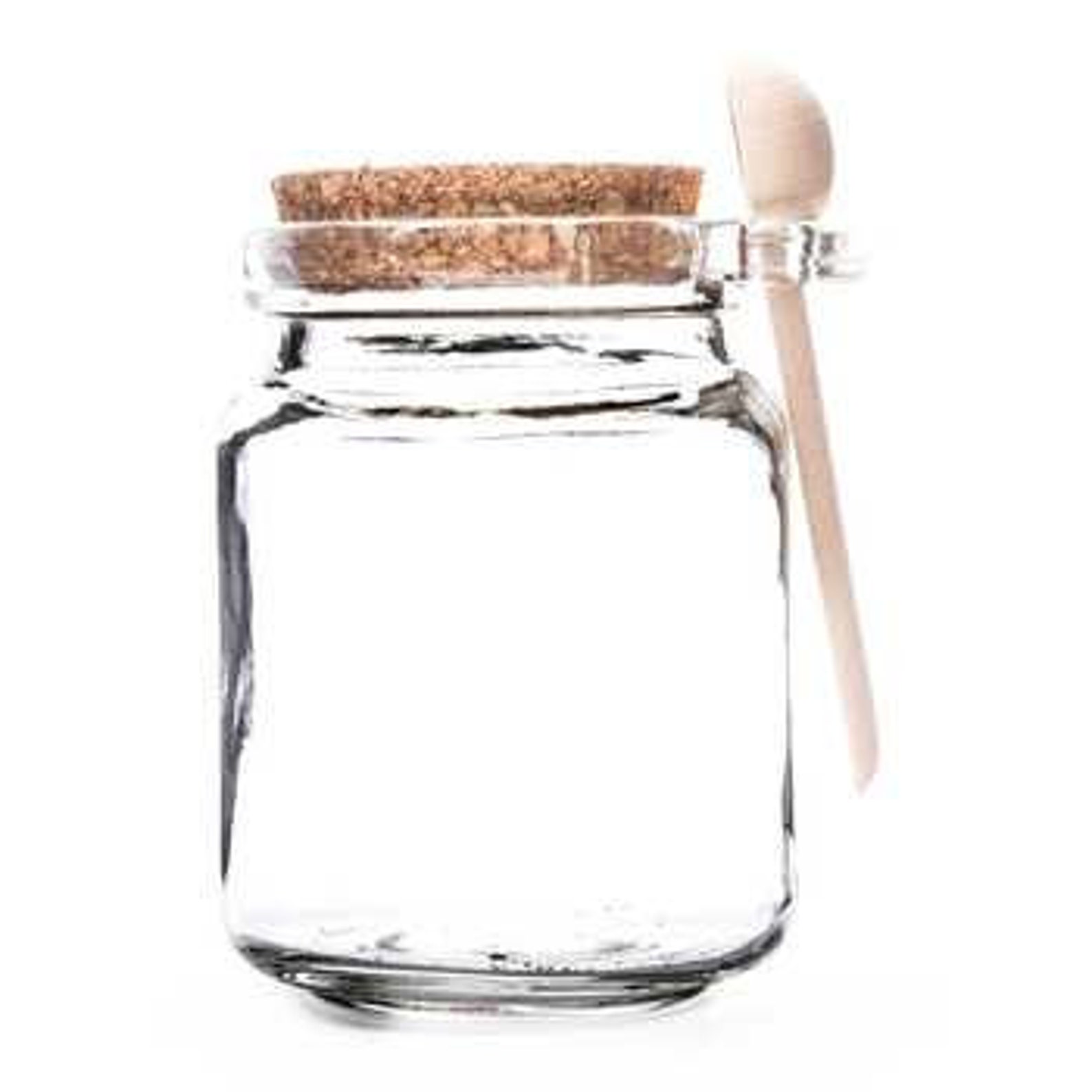 Premium 8oz Reusable Chefs Glass Spice / Salt Jar With Wooden Spoon - Etsy