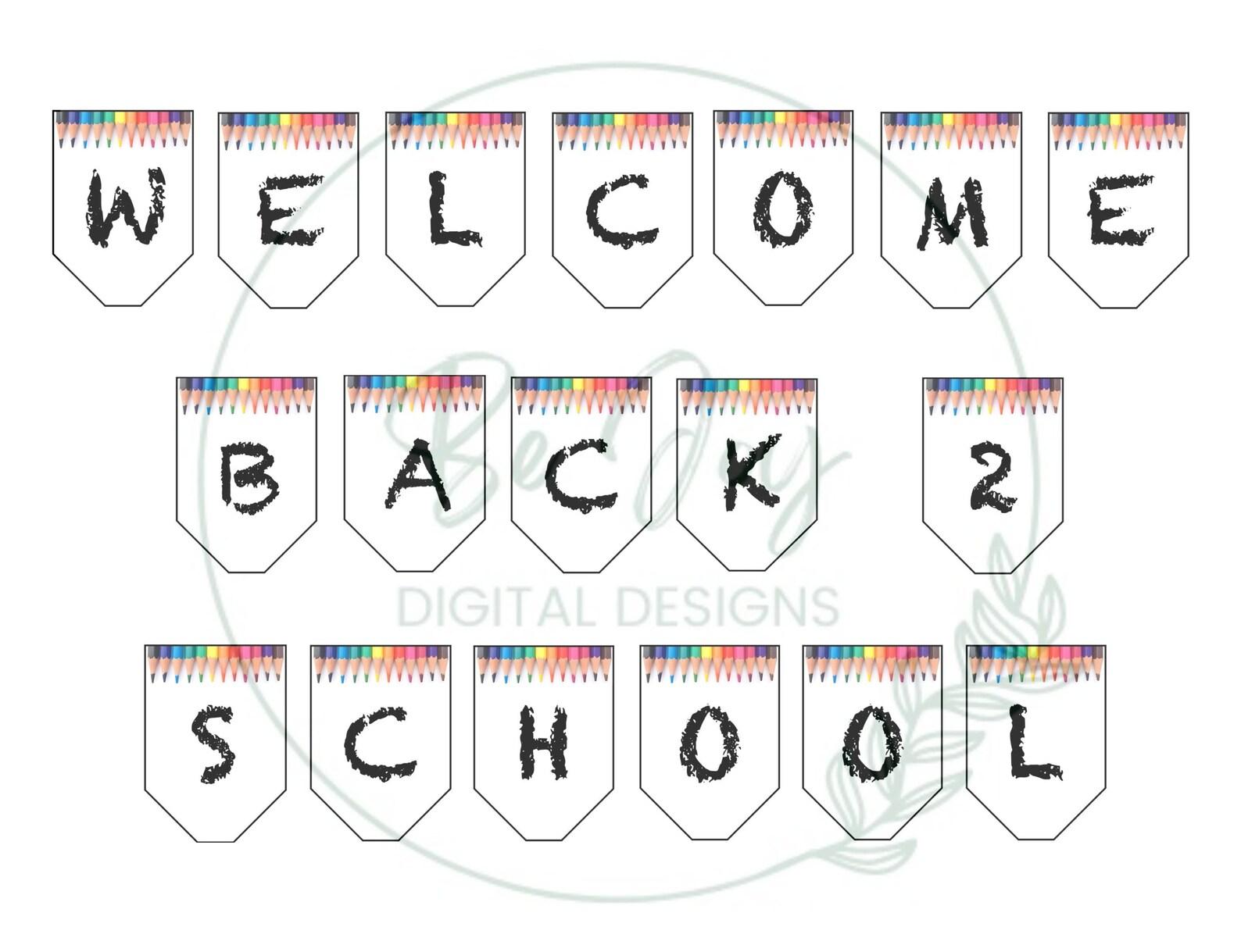Printable Welcome Back to School Banner Printable School Desk - Etsy