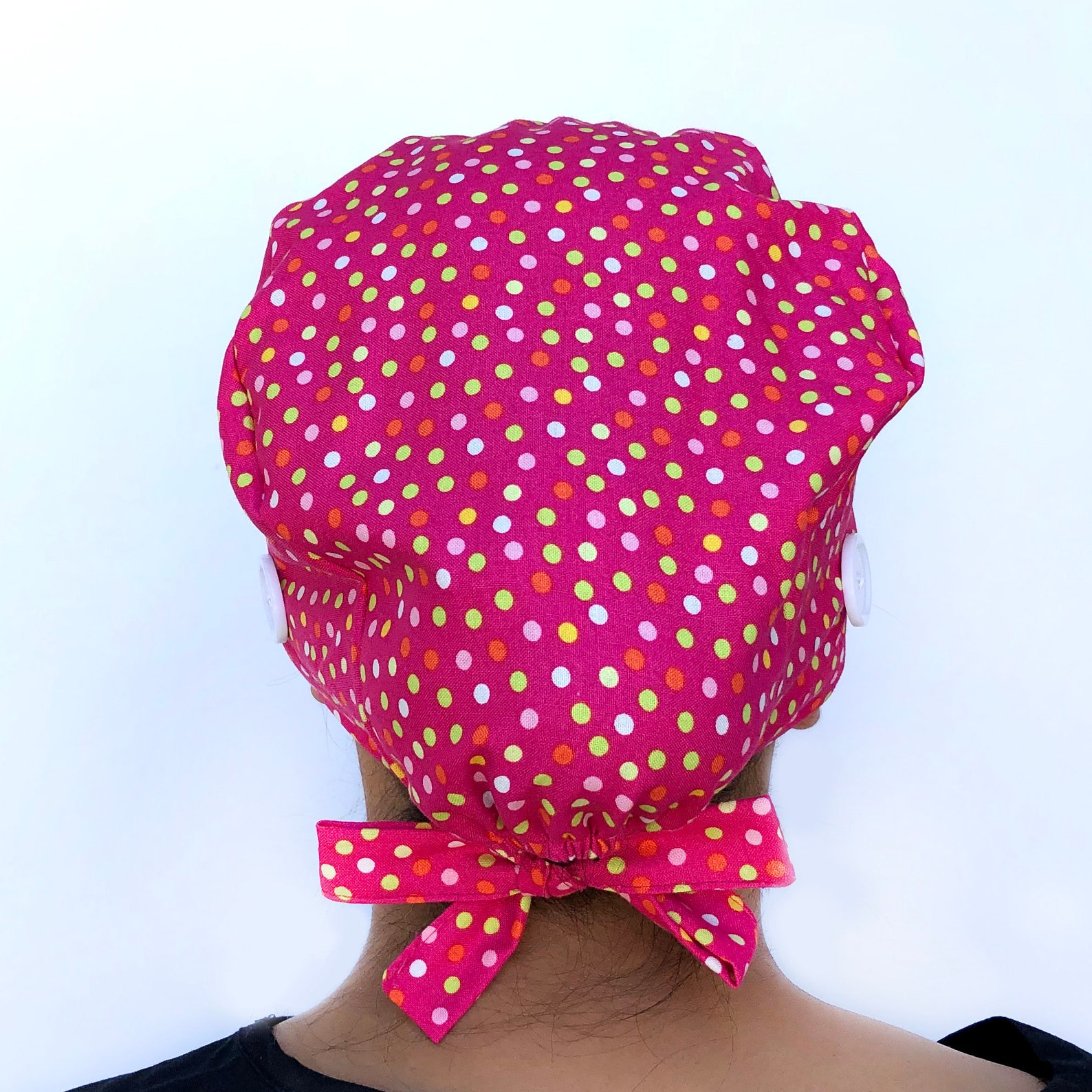 Surgical Cap Scrub Caps With Buttons Medical Scrub Hats - Etsy