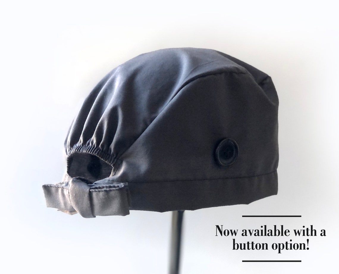 Surgical Cap Scrub Caps With Buttons Medical Scrub Hats - Etsy