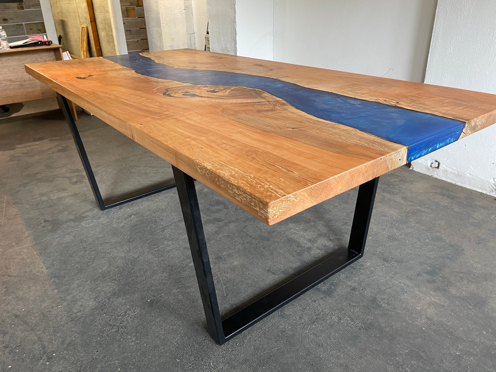 AVAILABLE NOW Custom Epoxy River Table Maple Dining - Etsy