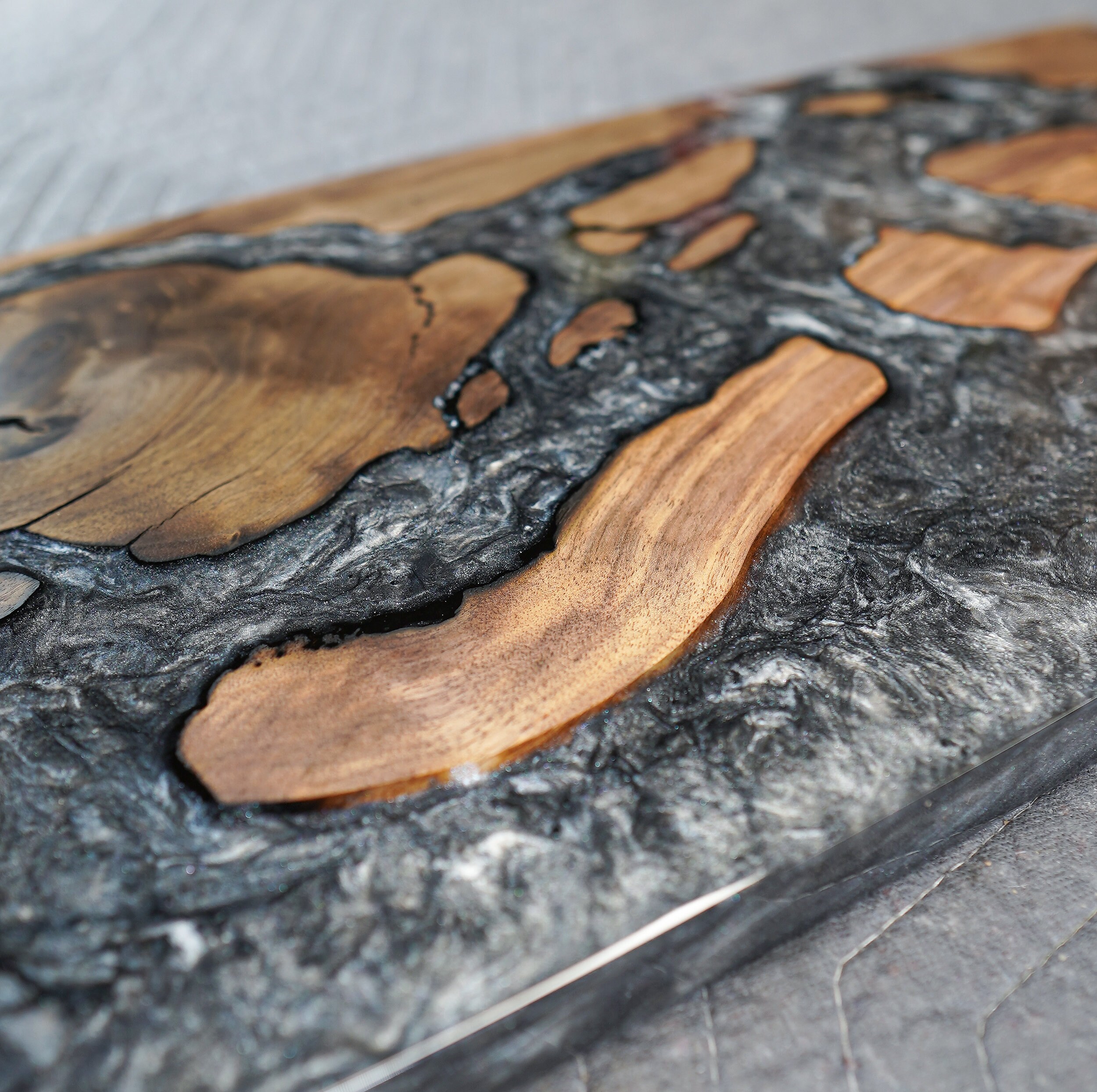 Custom Fractal Estuary Board Serving Tray Cheese Board Cutting Board ...
