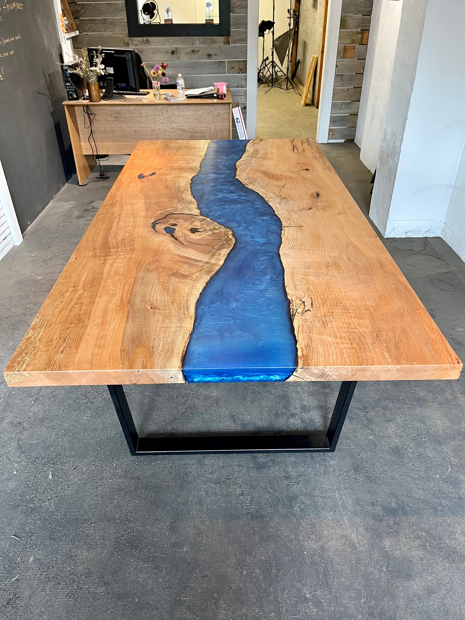 AVAILABLE NOW Custom Epoxy River Table Maple Dining - Etsy