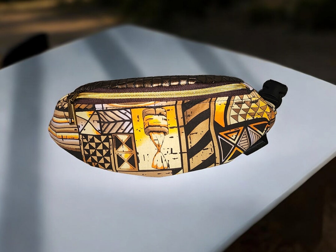 Handmade Hawaiian Fanny Pack With Faux Leather Basket Weave Design - Etsy