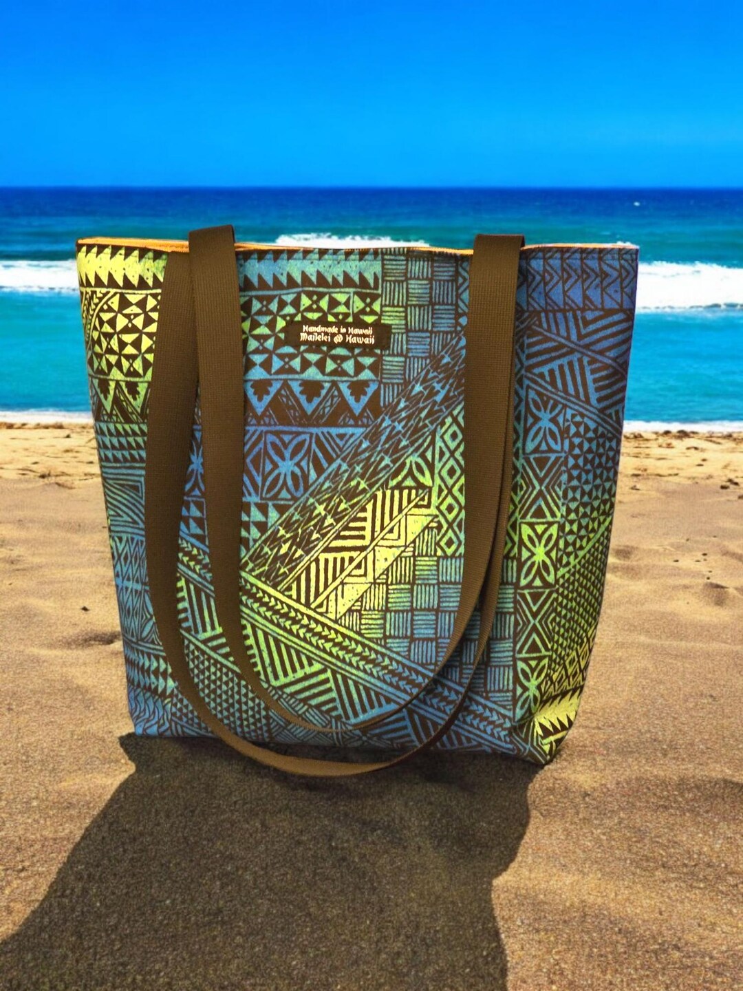 Hawaiian Aloha Shoulder Tote - Ocean Breeze Edition - Etsy