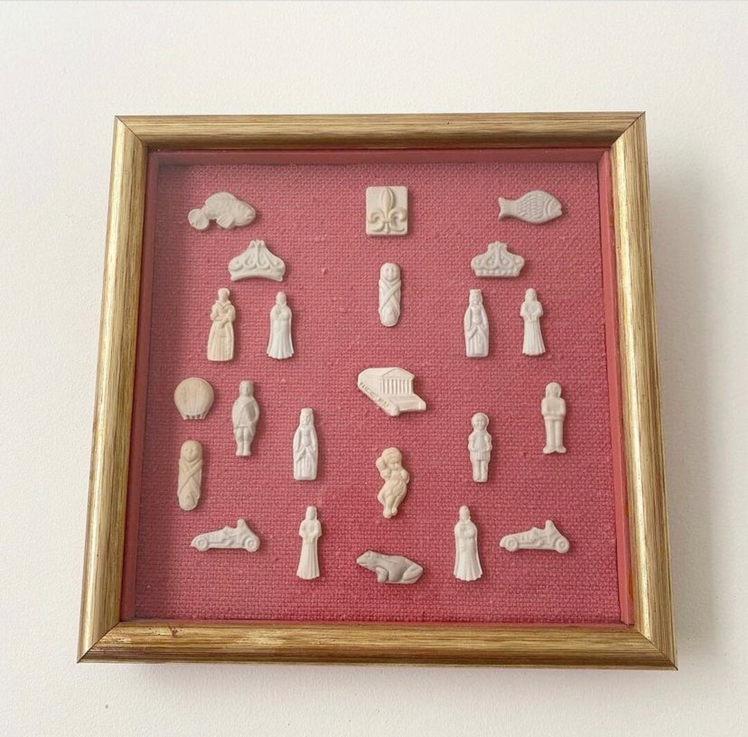 RARE Vintage French Fèves Art Frame - Etsy