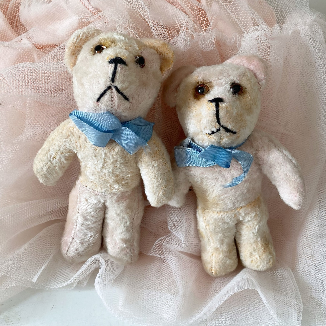 Vintage Teddy Bear Twins Set, Collectible Dolls - Etsy