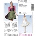 Burda 7057 Sewing Pattern Misses' German Fest Folklore Bavarian Costume ...