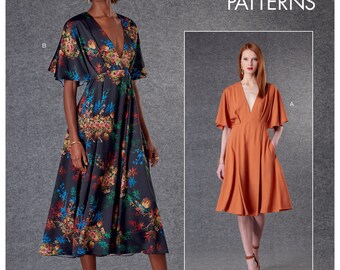 V1803 Vogue 1803 Sewing Pattern Misses' Very Loose-fitting Bias Cut ...