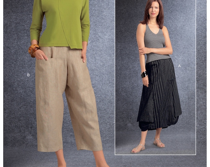 V1731 Vogue 1731 Sewing Pattern Marcy Tilton Design Pull-up Pants Side ...