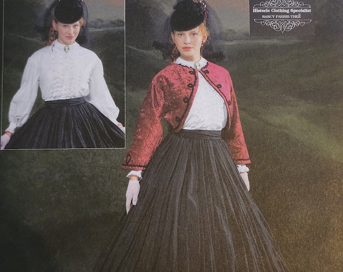 S8161 Sewing Pattern Georgian Misses' Costume Jacket Chemise Claire ...