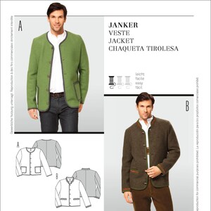 Burda Style 7291 Sewing Pattern Traditional Men's German | Etsy