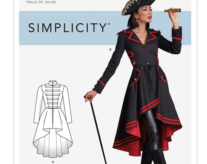 S9086 Sewing Pattern Misses' Costume Pirate Gothic Dress Simplicity ...