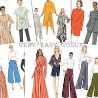 Vogue Sewing Pattern V1642 Misses' Top and Pants - Etsy