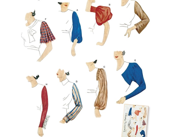 S8506 Sewing Pattern Vintage 1950's Misses Set of 8 Vintage Sleeves ...