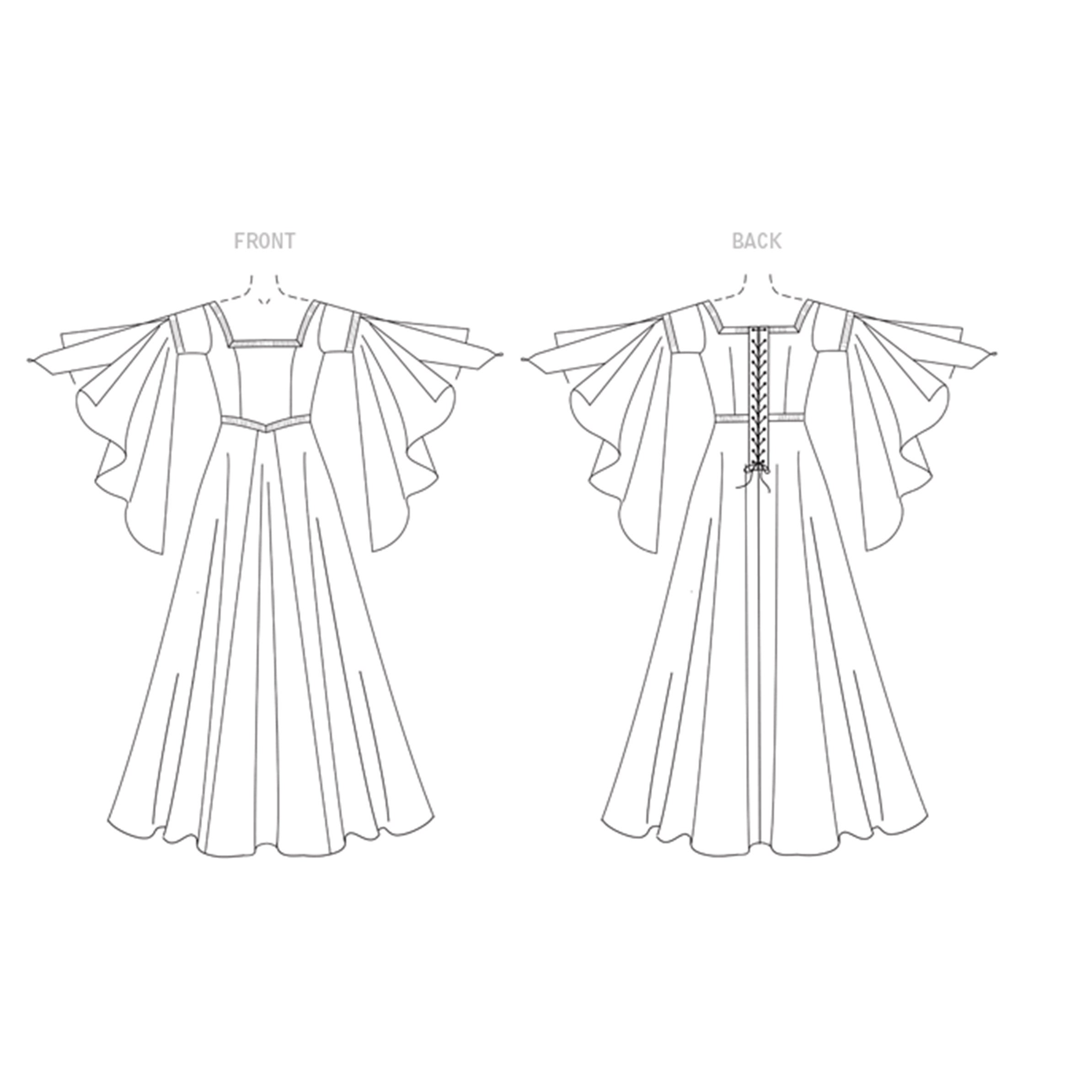 B4571 Sewing Pattern Misses' Medieval Early Renaissance - Etsy