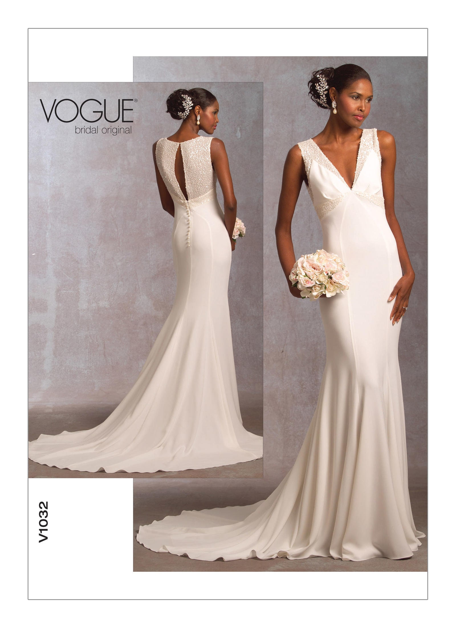 V1032 Vogue 1032 SEWING PATTERN Bridal Special Occasion Close-fitting ...