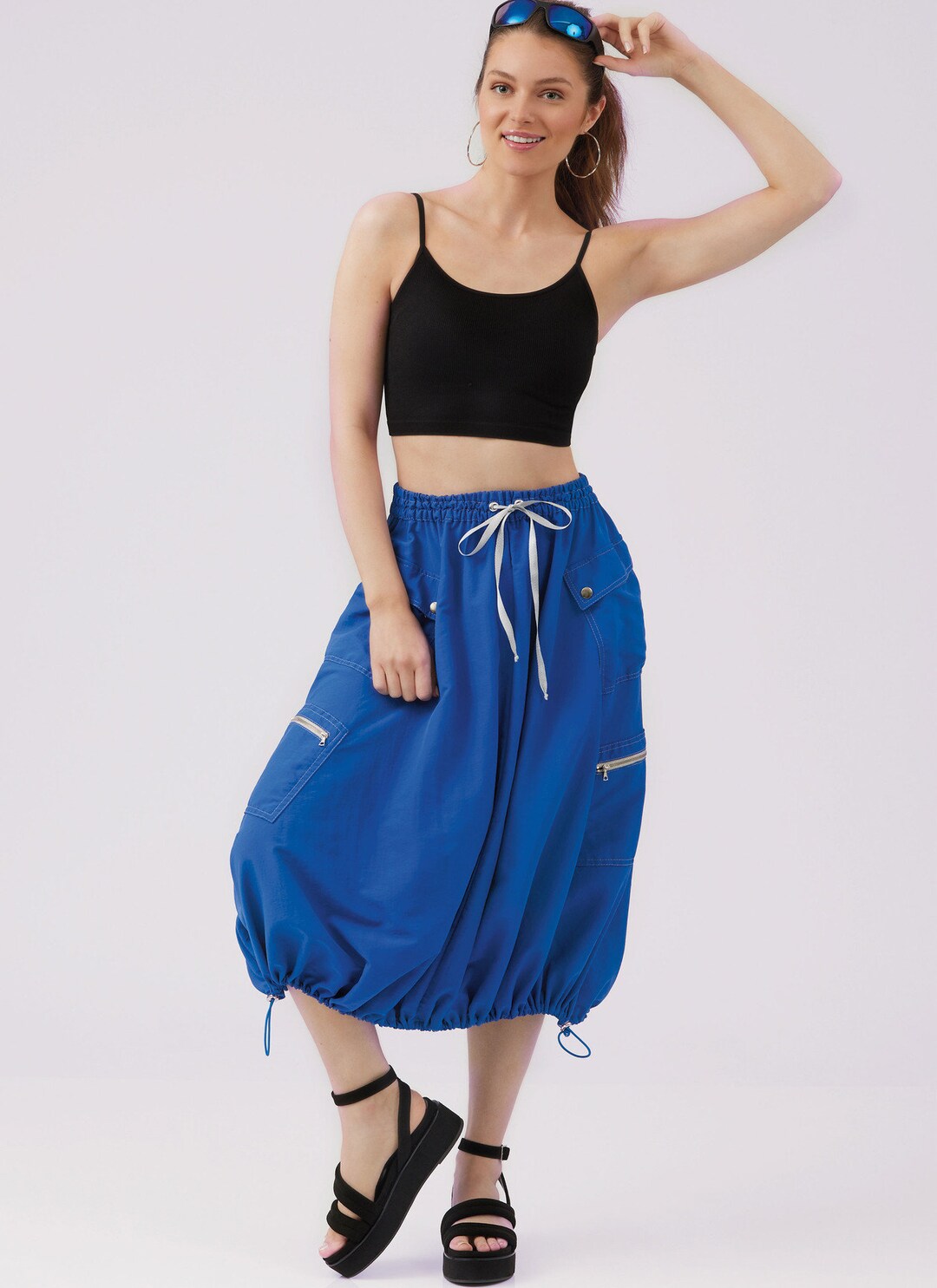 M8452 Sewing Pattern Misses' Skirts Two Lengths Draw-string Bottom ...