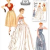 S9819 Sewing Pattern Vintage 1950s Misses' Evening Formal Dress ...