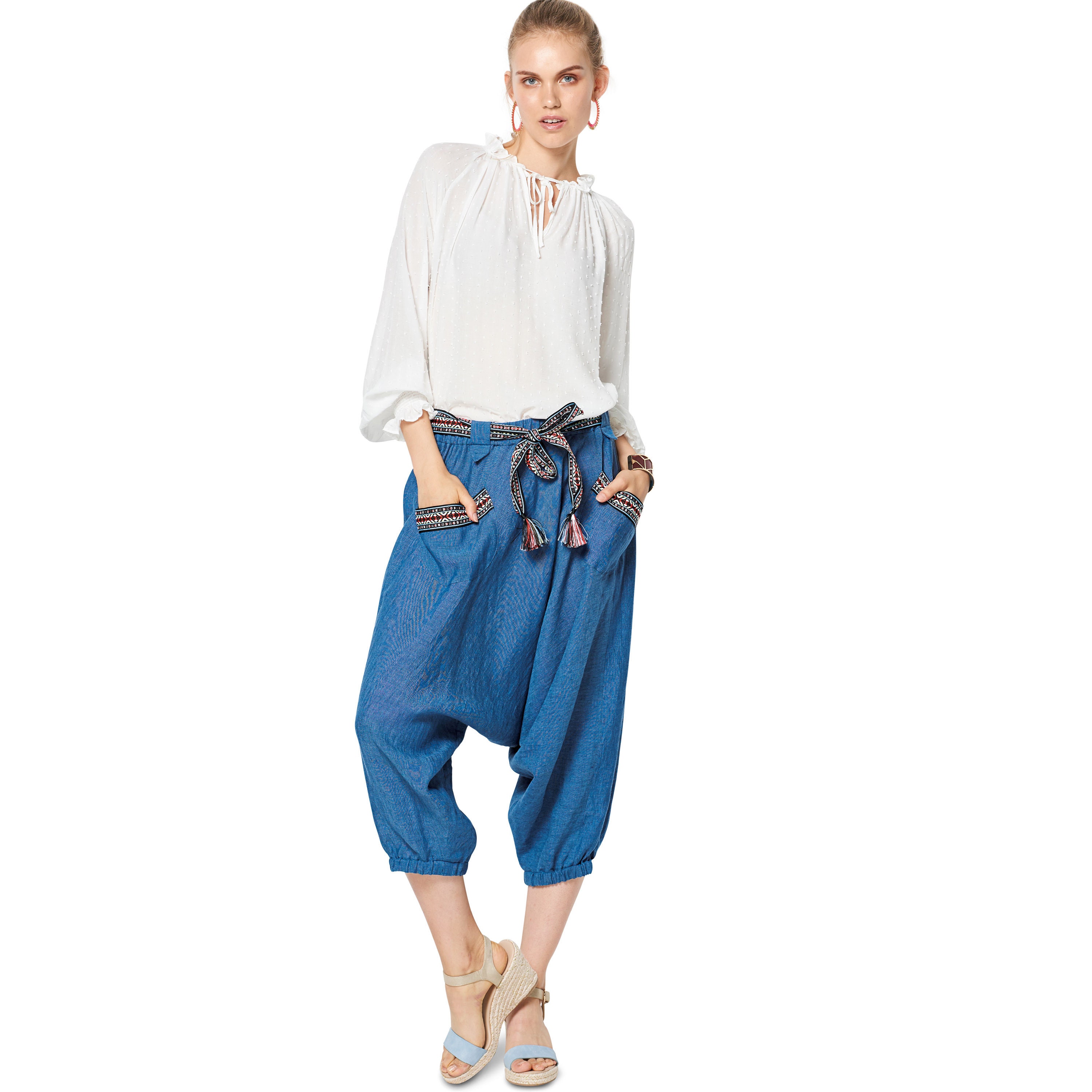 Burda 6316 Sewing Pattern Misses' EASY Harem Pants 4011199063161 Sizes ...