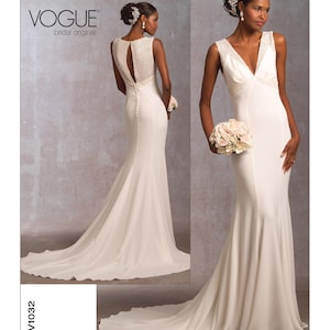 V1032 Vogue 1032 SEWING PATTERN Bridal Special Occasion Close-fitting ...