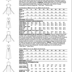 V2040 Sewing Pattern Designer Diane Von Furstenberg Misses' Dress Sizes ...