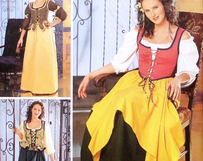 S5582 Sewing Pattern Costume Renaissance Medieval Sizes 4-10 Simplicity ...